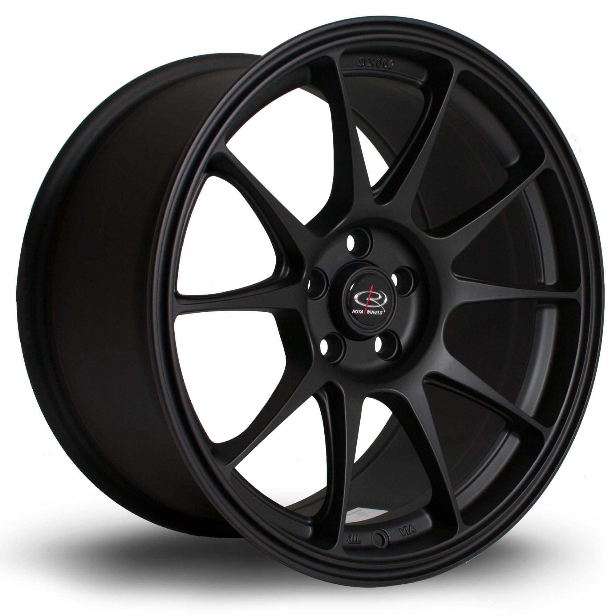 ROTA TITAN 17x8 4X100 40 67.1 FLAT BLACK – alphasone